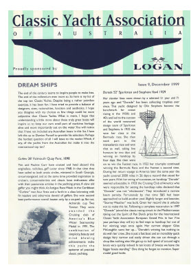 CYAA Magazine Archive - Classic Yacht Association of Australia
